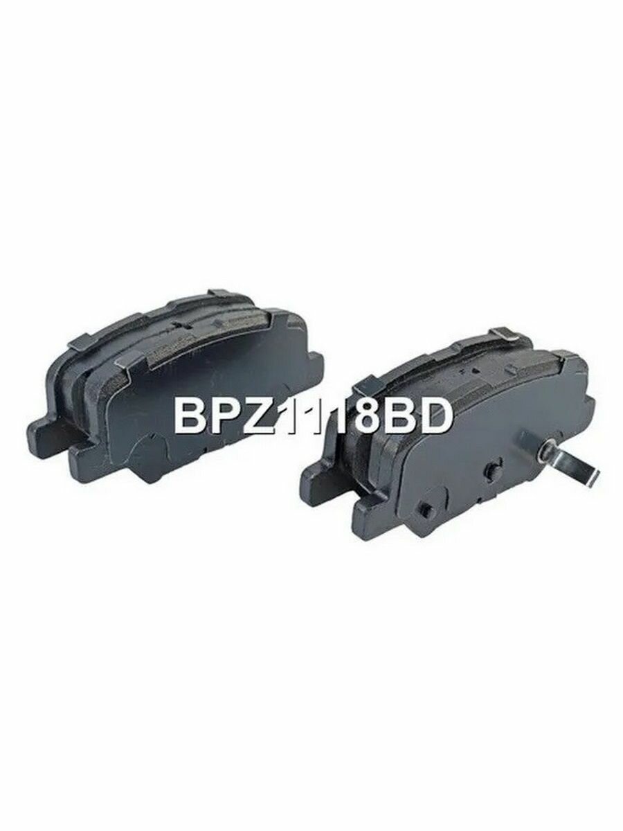 Колодки тормозные задние для а/м MAZDA 6, MITSUBISHI Outlander, ASX, PEUGEOT 4008 / Мазда, Митсубиси Аутлендер, Пежо, Krauf BPZ1118BD