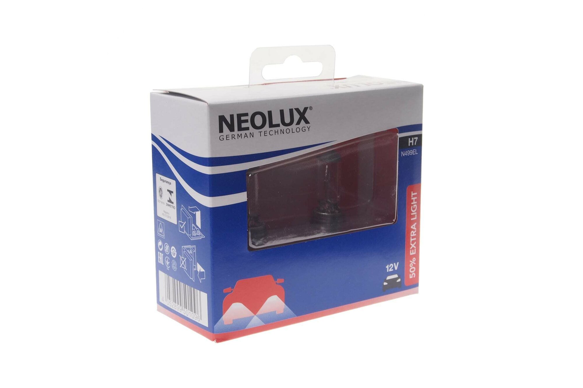 Лампа автомобильная NEOLUX H7 55 PX26d+50% EXTRA LIGHT бокс, 2шт 12V 1 10 N499EL-2SCB