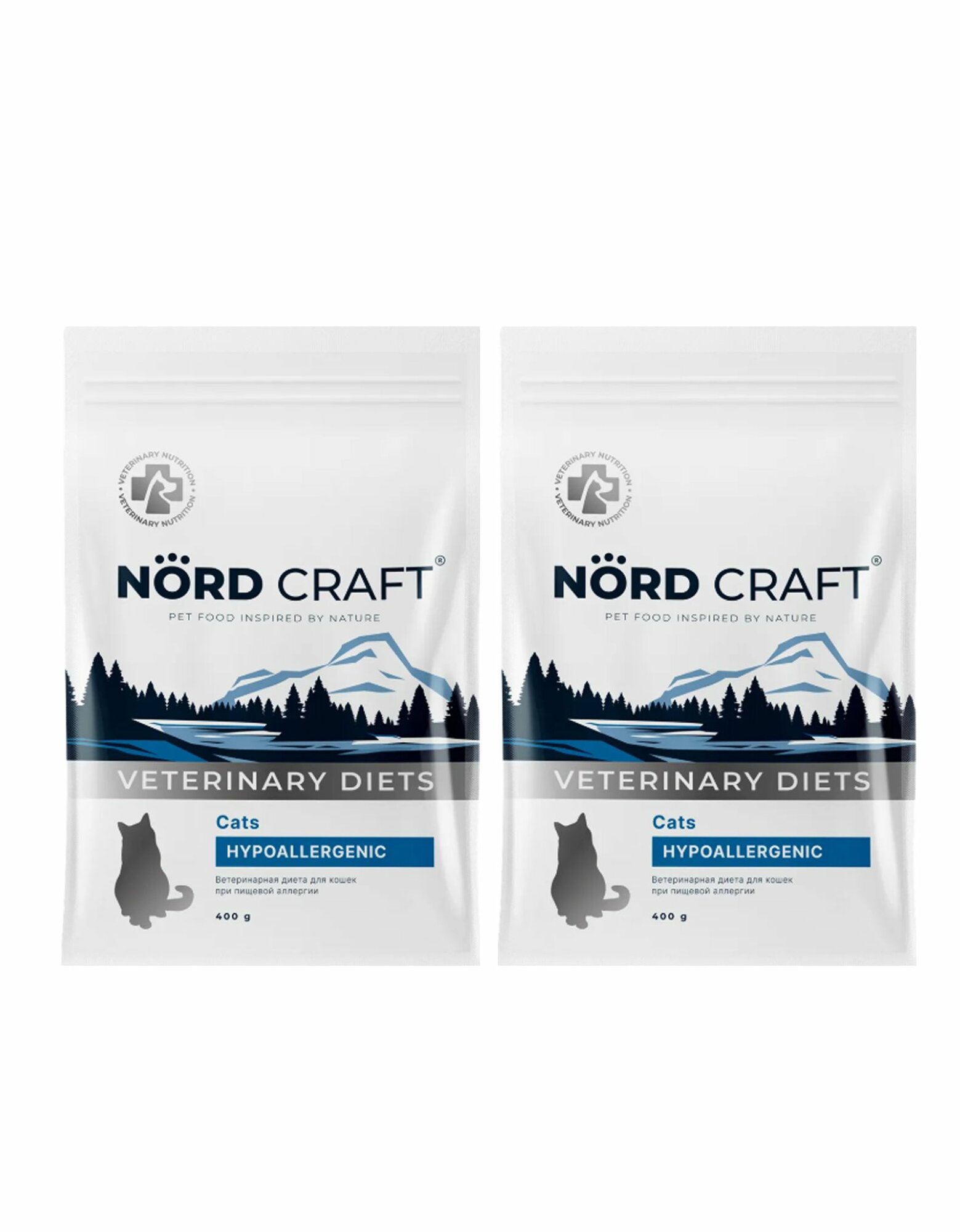 Nord Craft Корм для кошек Hypoallergenic, 0,4 кг, 2 уп