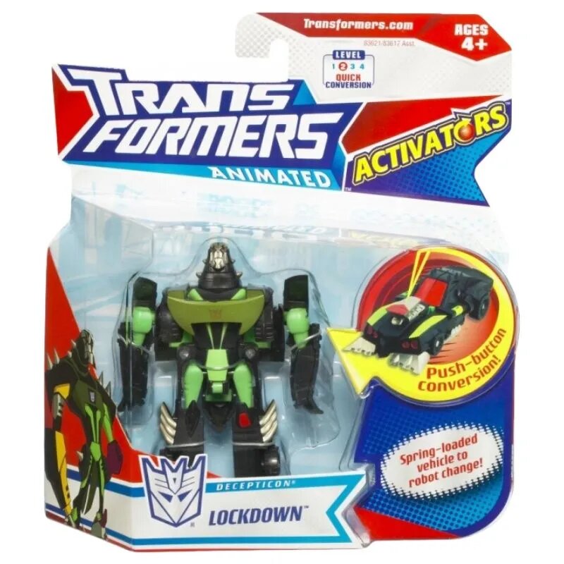 Трансформеры Игрушка хасбро Transformers Animated Activators Lockdown Action Figure — фото 1