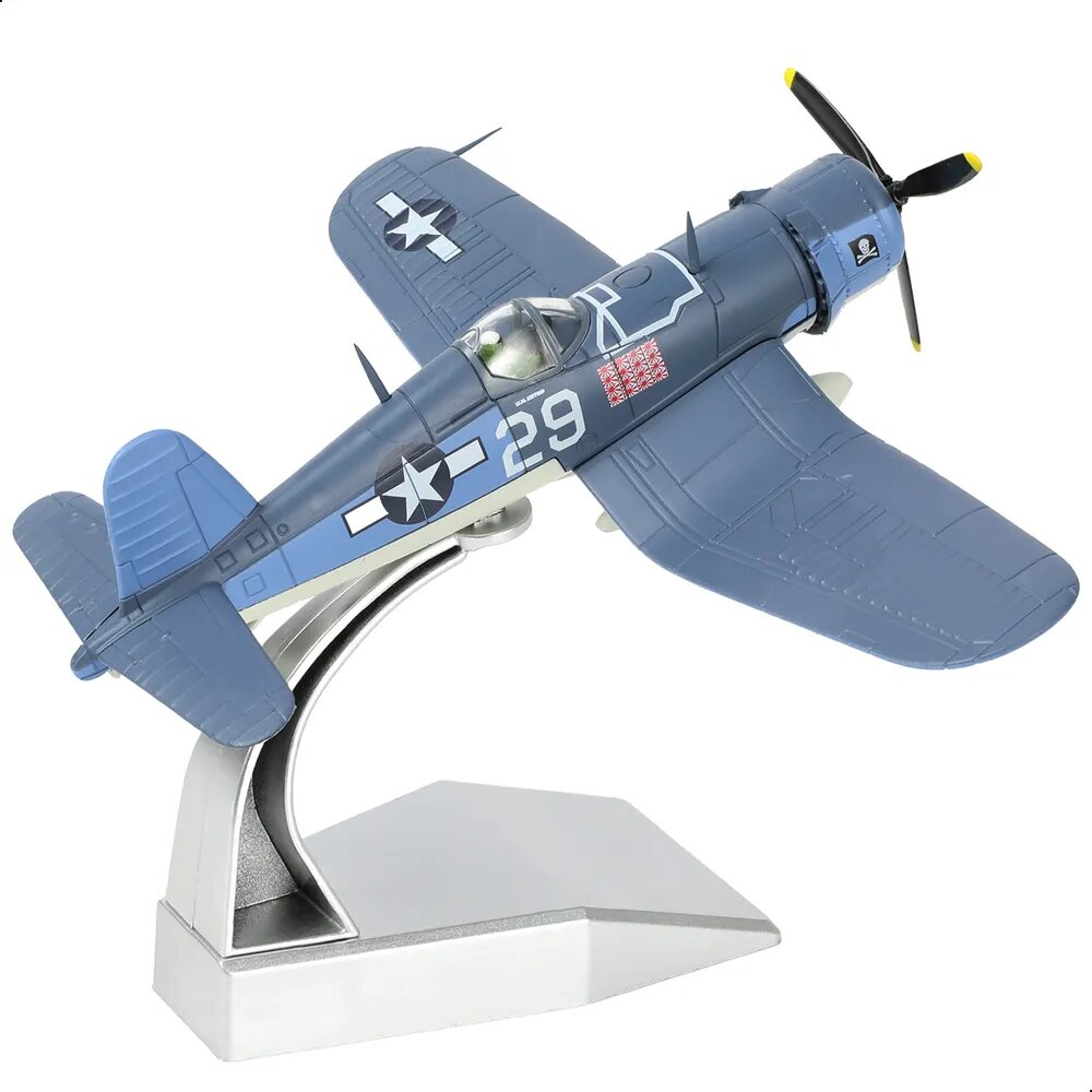 Модель самолёта F4U Corsair 1:72, американский истребитель Второй мировой войны, металлическая литая модель для коллекции или подарка