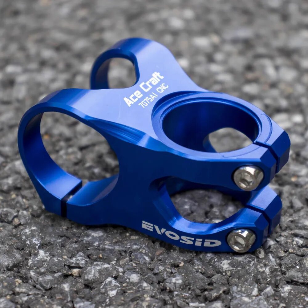 Сверхлегкий полый велосипедный шток Evosid 31.8mm, синий