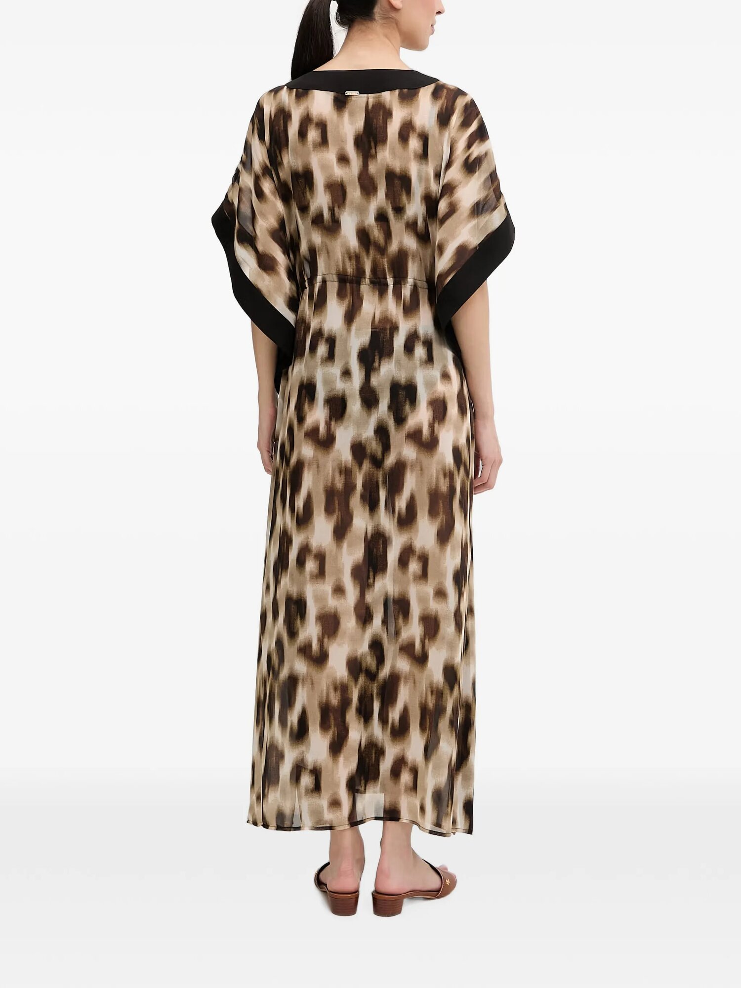 Накидка DKNY Leopard-print kaftan, размер 40 — фото 1