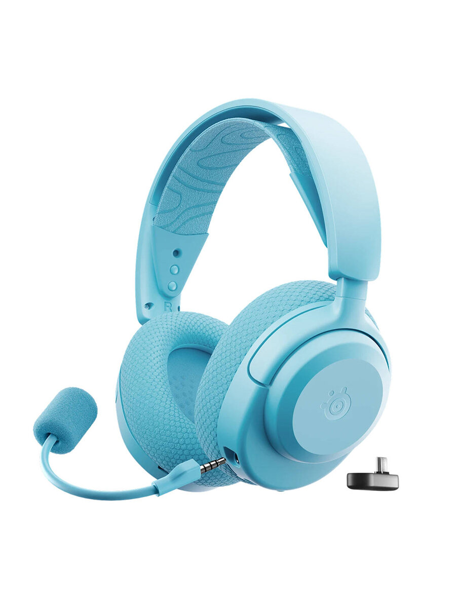 SteelSeries Arctis Nova 3XW Aqua USB Type-C + 3.5 мм Игровые беспроводные наушники, с микрофоном, синие