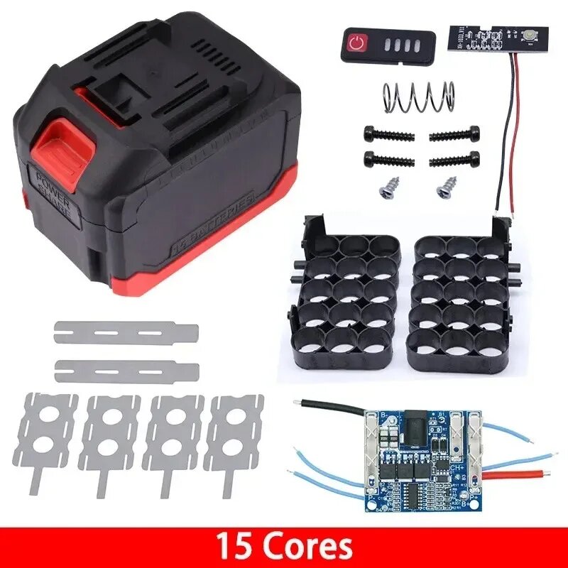 Корпус-кейс для аккумулятора Makita 5/10/15/20 ячеек 15 Cores