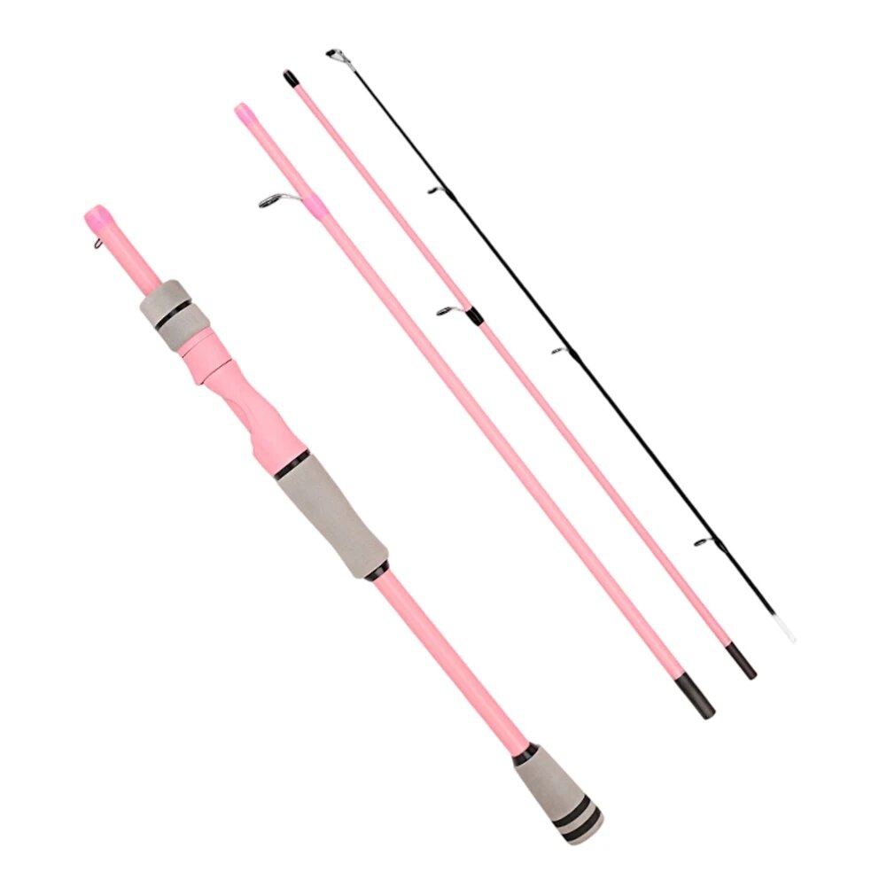 TOOPRE телескопическая удочка для спиннинга 1.8М 2.1М Розовый, B 1.8 Spinnings rod