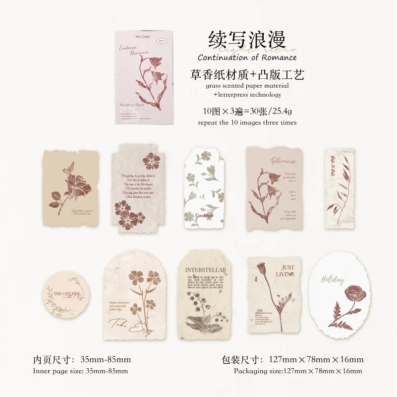 Набор наклеек Kawai Stationery "Лесная прелюдия" Continue writing
