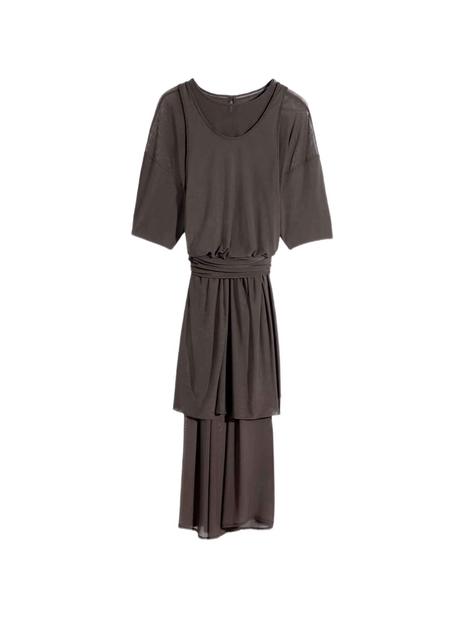 Платье LEMAIRE Mesh layered midi dress