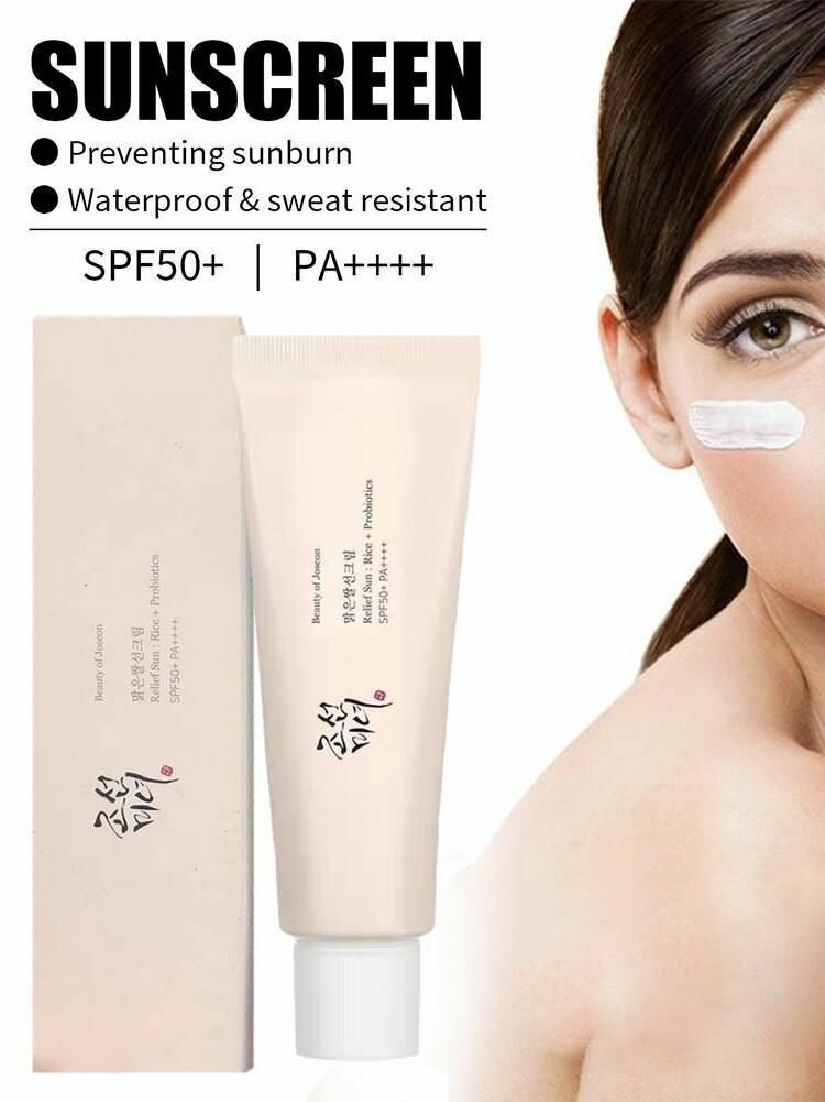 Солнцезащитный крем для лица с пробиотиками корейский Beauty of Joseon Relief Sun Rice+Probiotics SPF50+