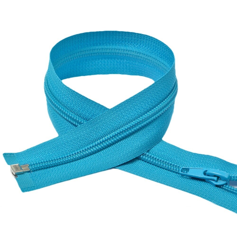 Молния MaxZipper пластиковая, Спираль, №5-N, 75 см, цвет F274, ярко-голубой, 50 шт (F. ПЛ5N.75.274)