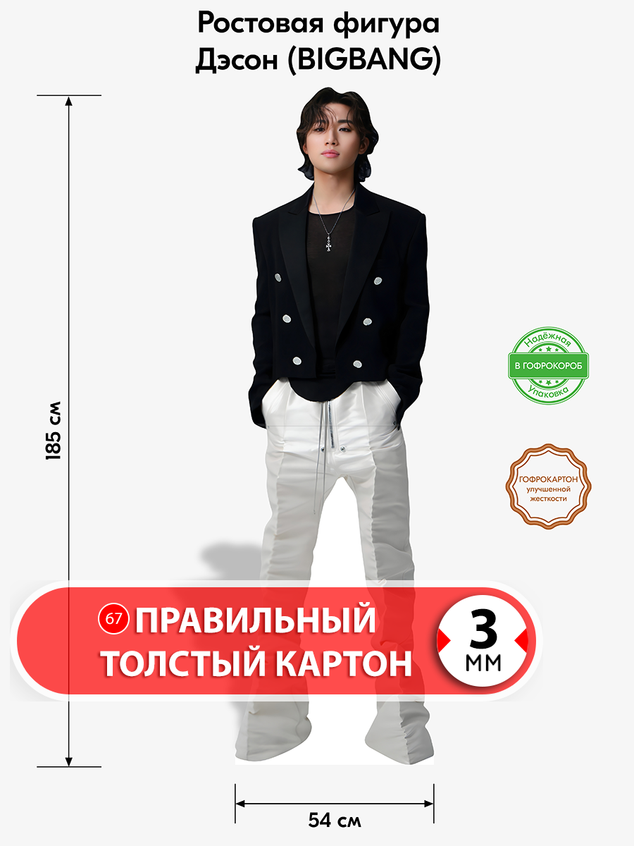 Аксессуар для фотосессий, Дэсон (BIGBANG) 2, ростовая фигура.