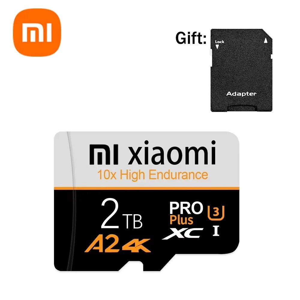 Карта памяти Xiaomi microSDXC 128 ГБ, 256 ГБ, 512 ГБ, 1 ТБ, 2 ТБ 2TB