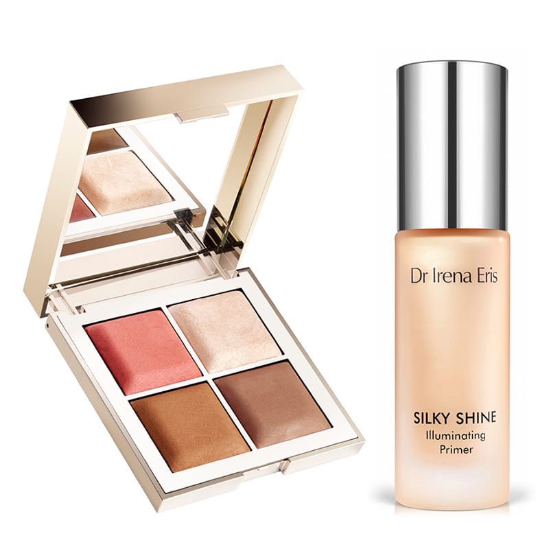 Основа под макияж Dr Irena Eris Illuminating Primer + Face Contouring Pallette набор сияющая база 30 мл + палетка для контурирования лица 4x 5 г