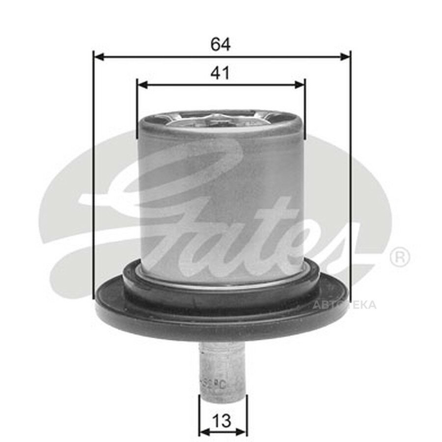 Термостат FORD/MAZDA/VOLVO FOCUS 2/FOCUS 3/MONDEO/2/C30/S40 03- GATES TH25882G1