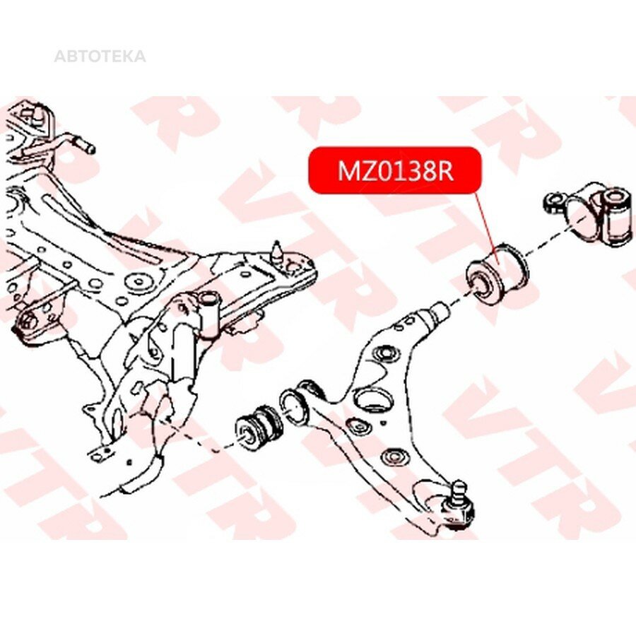 Сайлентблок рычага передней подвески задний VTR MZ0138R