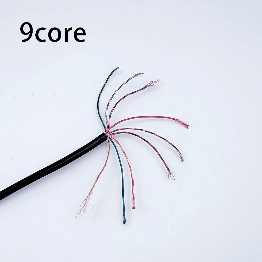 9-жильный эмалированный провод ПВХ 5м, OD 1.7mm