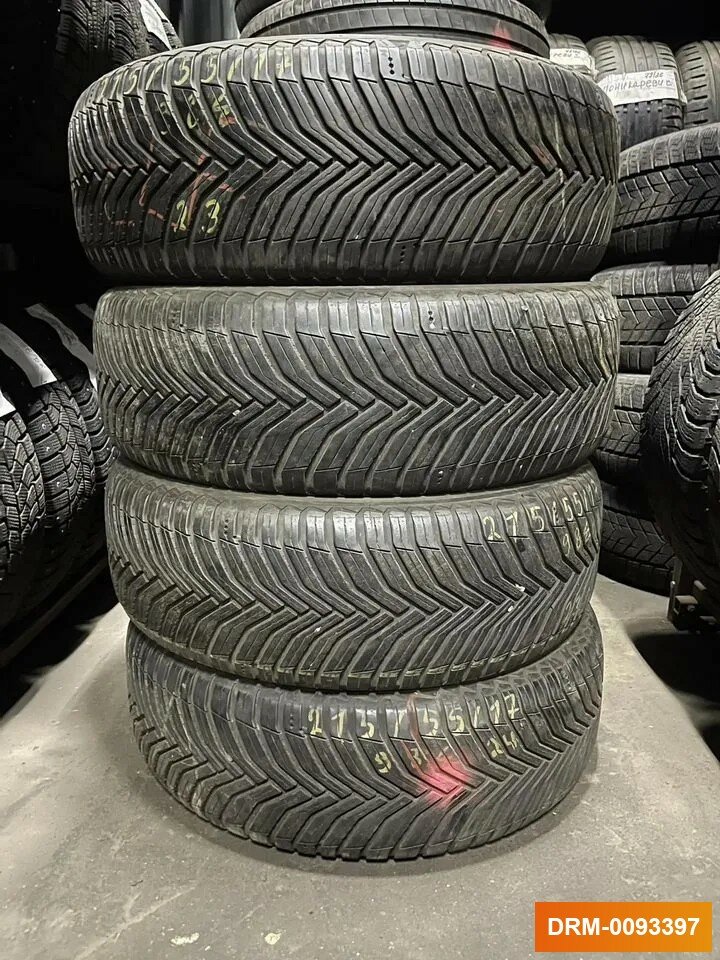 Комплект (4 шт) летних БУ шин Michelin CrossClimate 2 215/55 R17 25% износ 8220467755