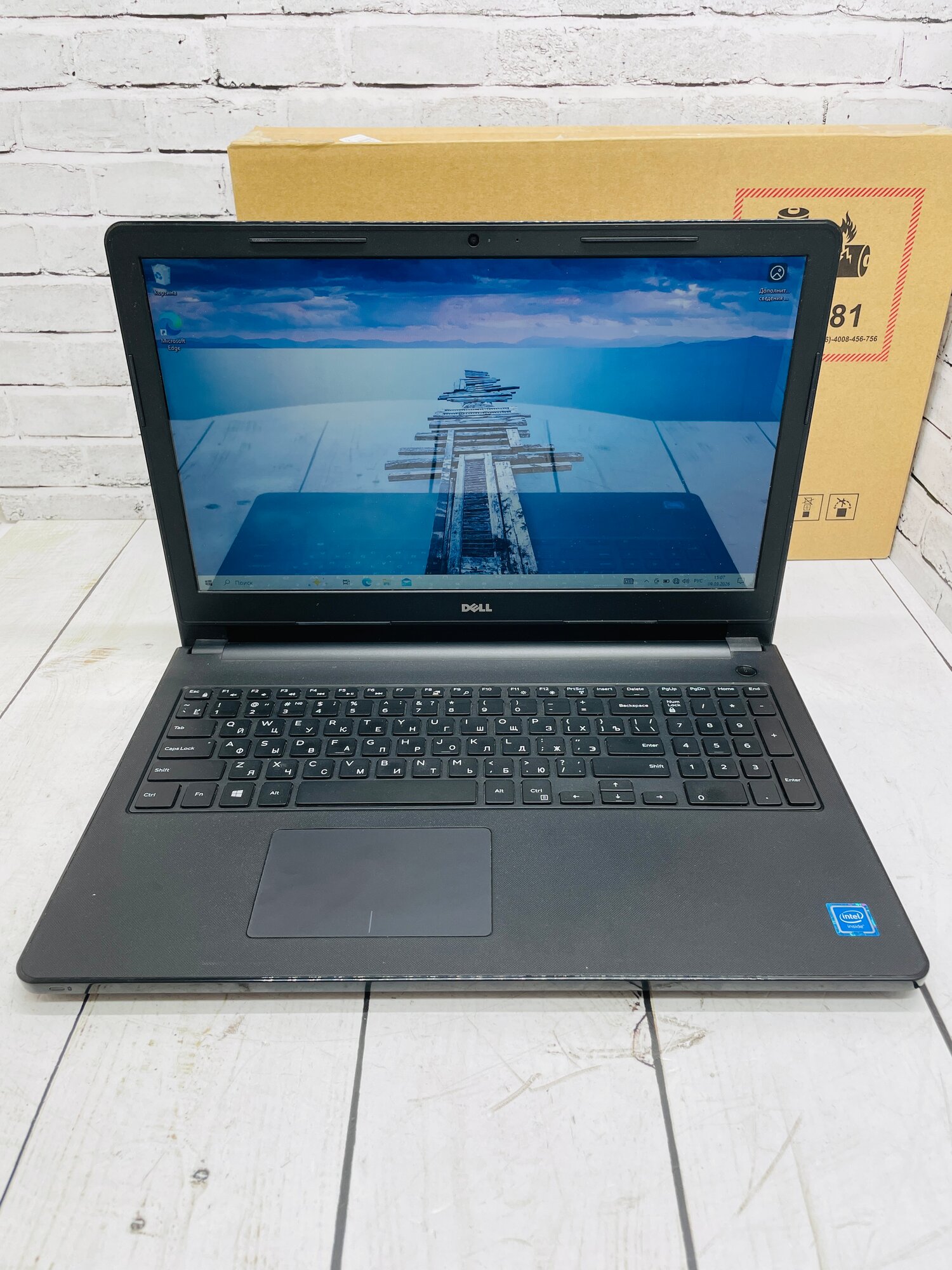 Ноутбук 15,6, Dell inspiron 15, Intel Celeron 3060, 4 Gb DDR3, 500 Gb HDD, Intel HD Graphics