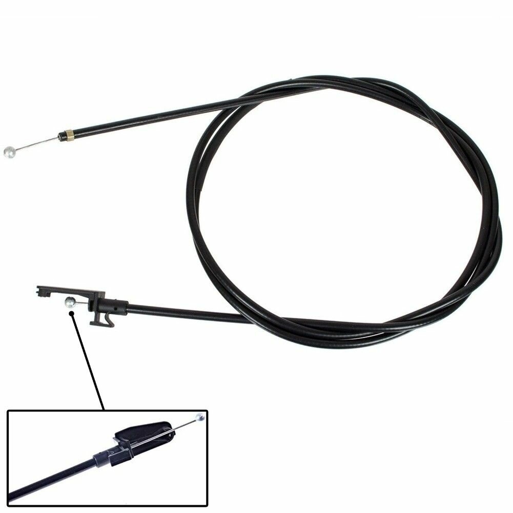 Тросик открытия капота Audi A4 (8E B6 B7) 2000-2007 OEM 8E1823531D, черный пластиковый кабель для замены для A4 B6
