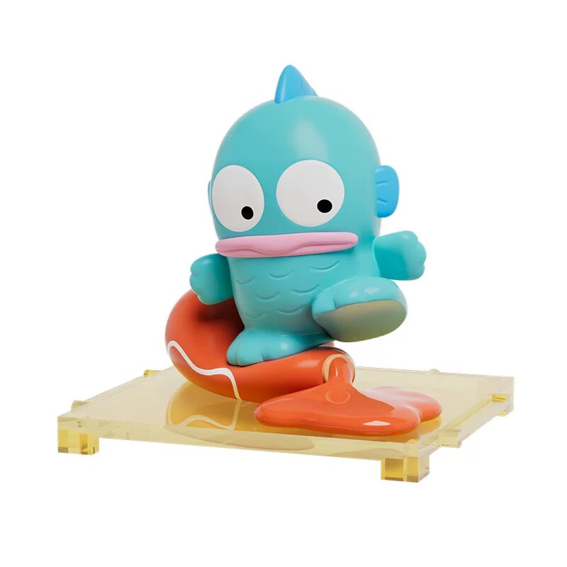 Фигурка Hangyodon из серии Sanrio: рыбка-клоун в подарочной коробке-сюрпризе, украшение на день рождения. Пустая