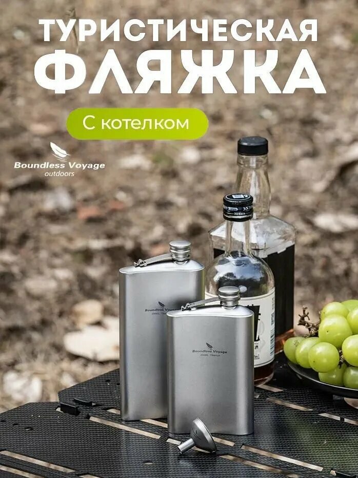 Boundless Voyage Фляга 250 мл, серебристый