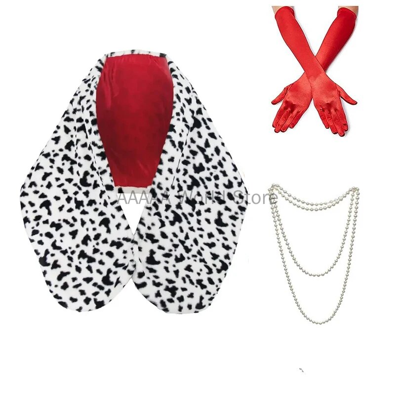 Женский костюм Круэллы Дьявилы 3 pcs set as show