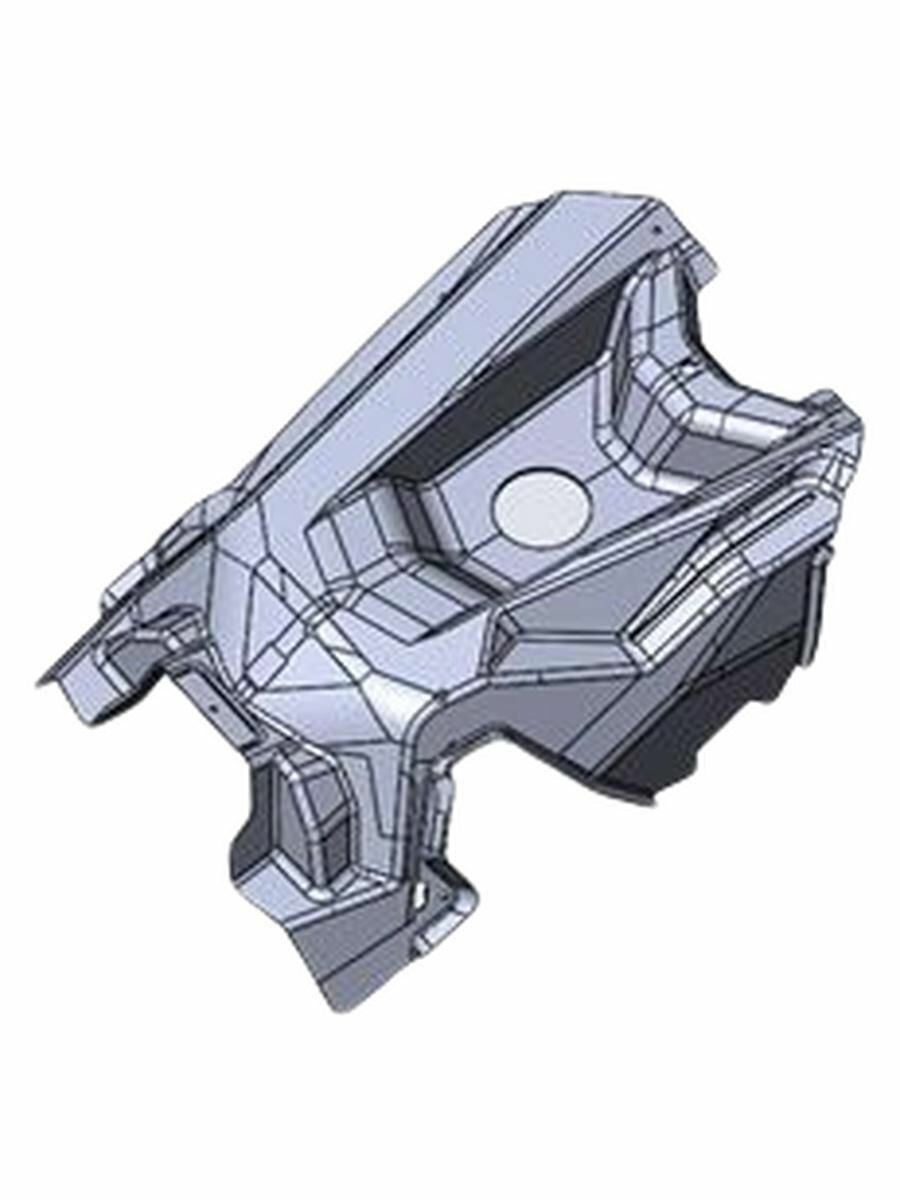 Щиток топливного бака, черный, снегоход STELS Витязь, Атаман, LU091719 (item:200)