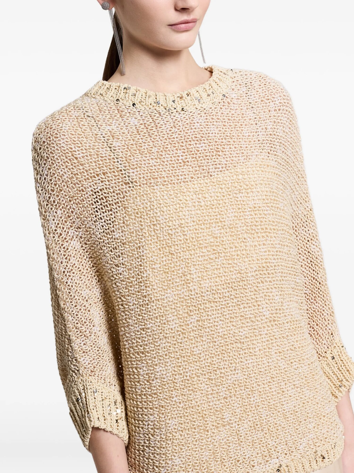 Свитер PESERICO Sequin-embellishment sweater, размер 48, , разноцветный — фото 1