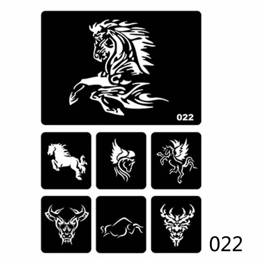 Трафарет для временной хны Татуировка: новый дизайн для тела и рук для девушек