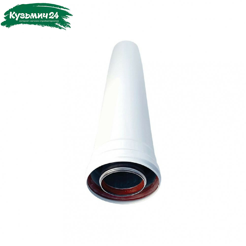 Удлинитель дымохода коаксиальный Essan TR.6025, НФ-77785988, D 60/100 мм, L=250 мм, цвет белый