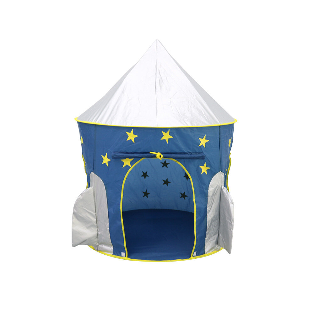 Синяя Ракета Дизайн Детская Палатка Без Ночного Света для Внутреннего и Наружного Использования, Идеально для Ползания