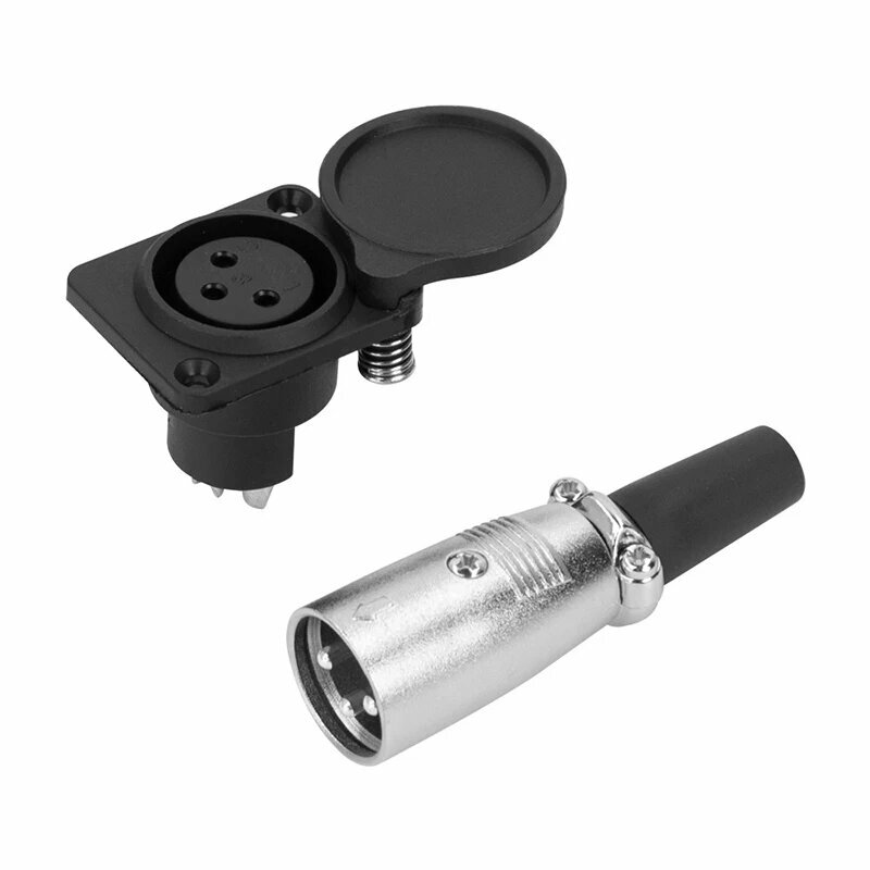 Разъем XLR мама Innuovo, 2шт, черный