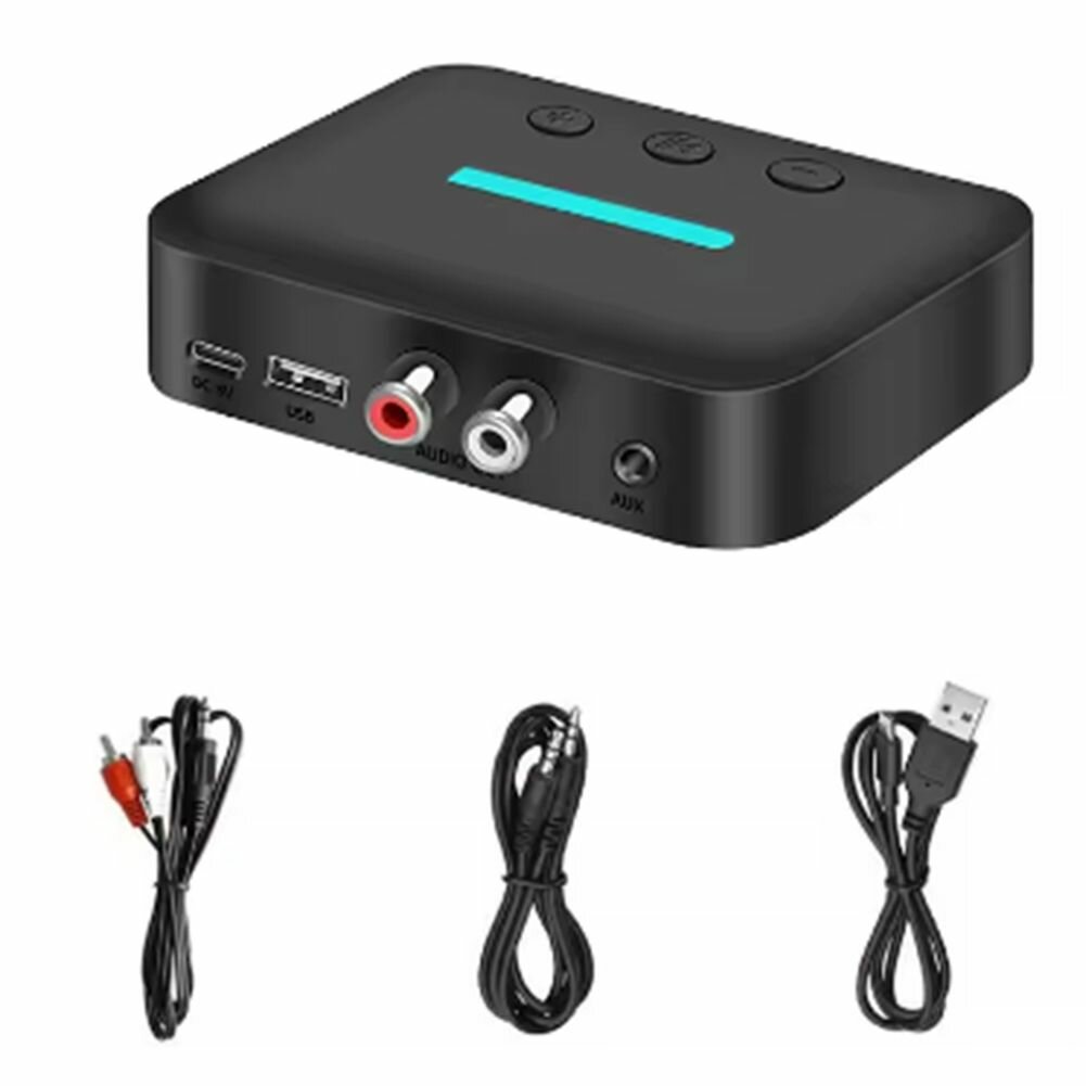 Bluetooth 5.3 Аудиоресивер Адаптер Беспроводной Музыки 3,5 Мм AUX R/L