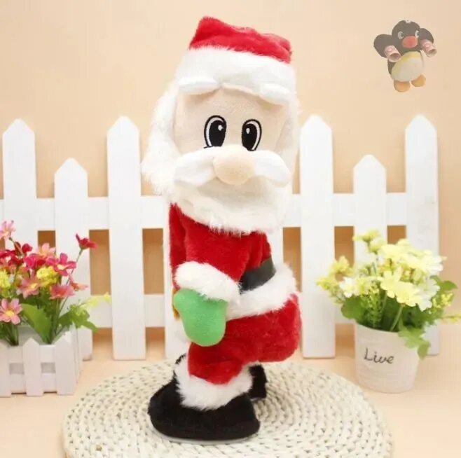 Декоративная фигурка Дед Мороз (Санта-Клаус) 33 см, танцует и поет Baby Got Back - отличный подарок на Новый Год