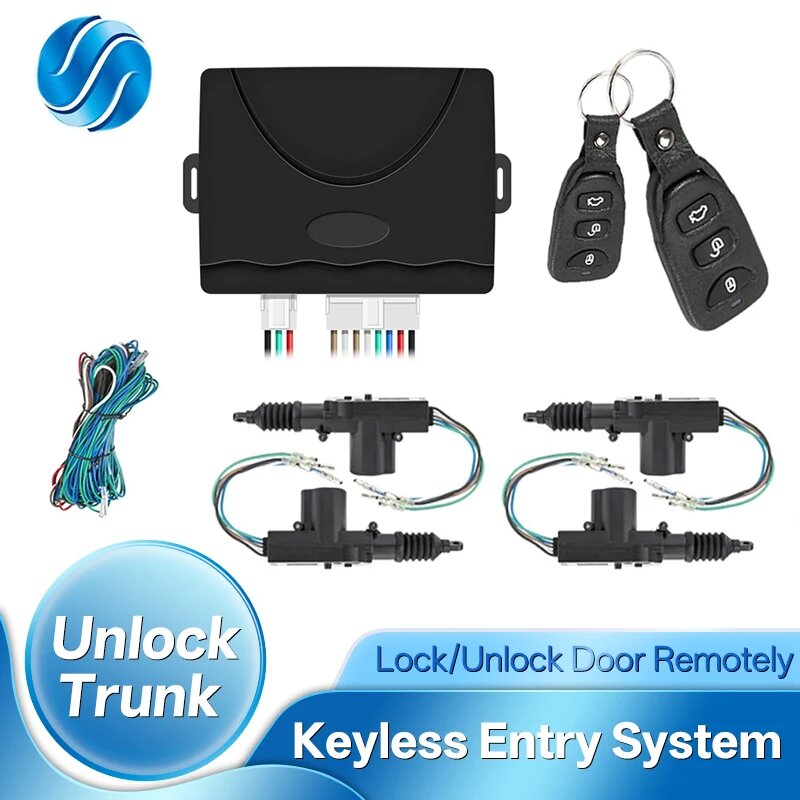 Универсальная Система Дистанционного Запирания Дверей Автомобиля Hippcron, Контроль Доступа Без Ключа, 12В