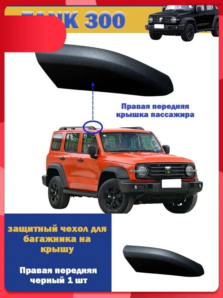 Защита внешних частей автомобиля на кузов для Tank300, 1 шт. черный, ABS пластик