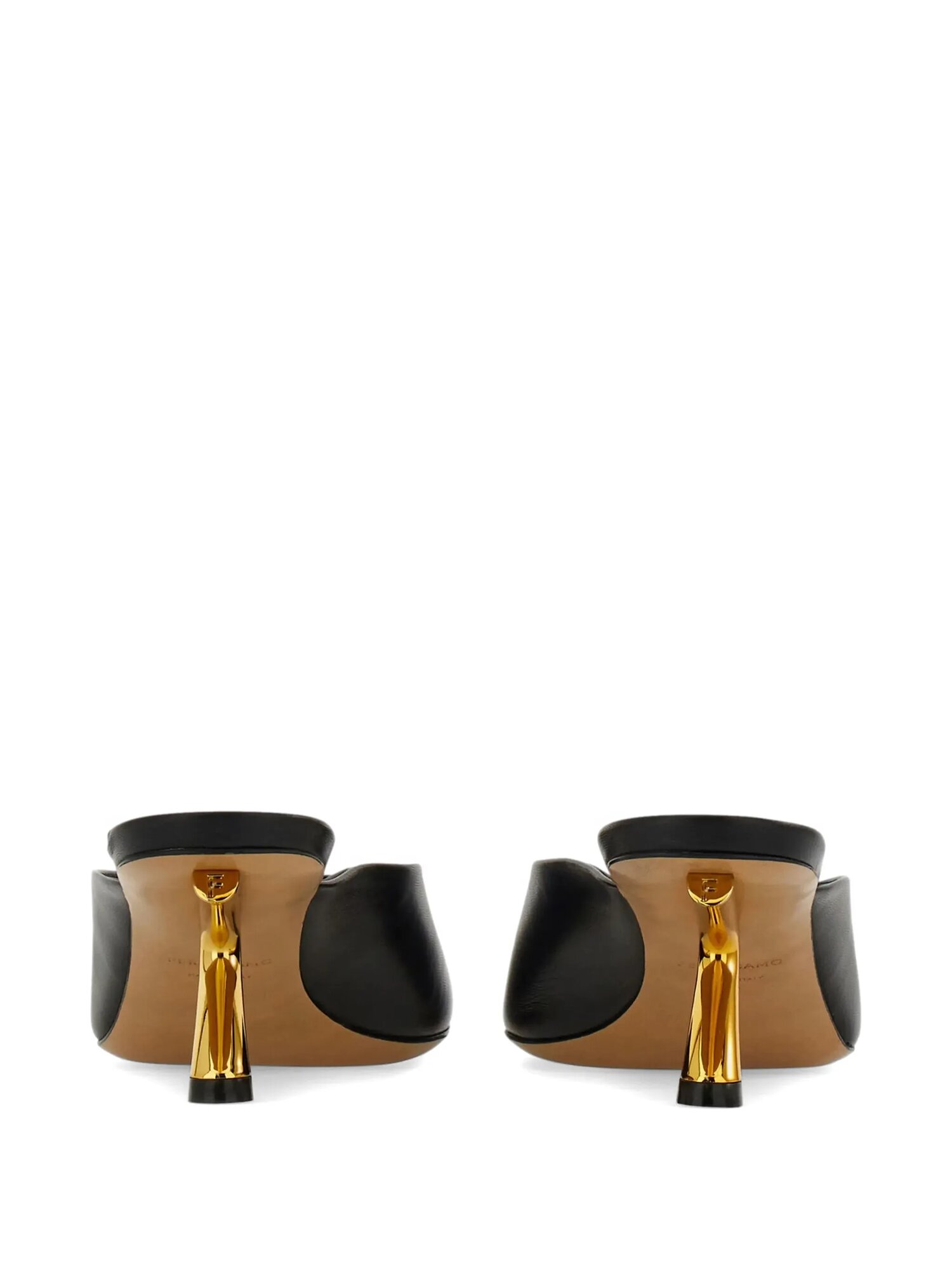 Босоножки Ferragamo S-shaped open toe sandals, размер 8.5, черный — фото 1