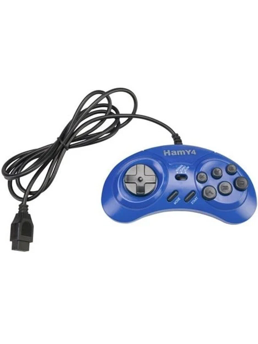 Проводной джойстик для игровых приставок Hamy 4 (Blue) - синий
