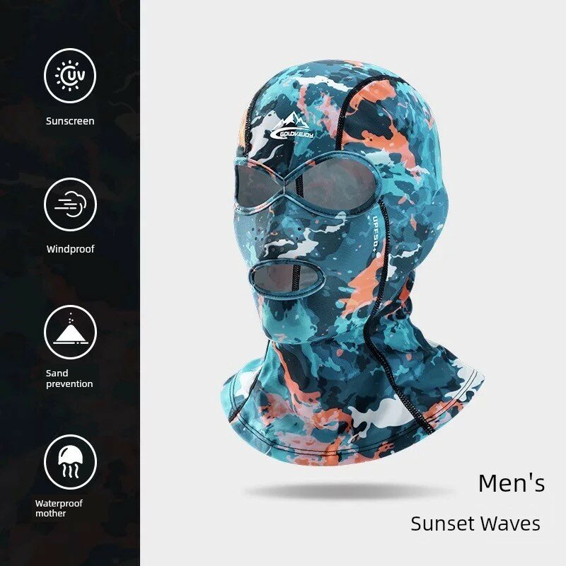 Маска для защиты от солнца Facekini, шапочка для плавания для мужчин и женщин, для игр на воде, дайвинга, рафтинга,