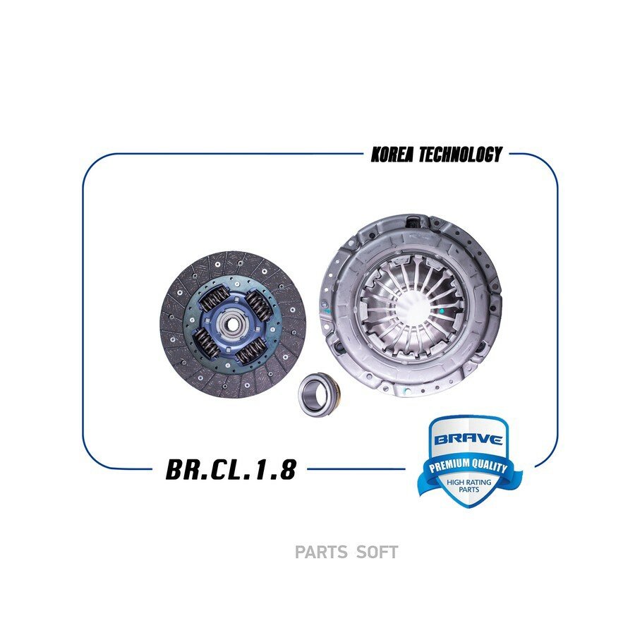 BRAVE BRCL18 Сцепление компл. CHEVROLET LANOS 05- корзина+диск+выжимной