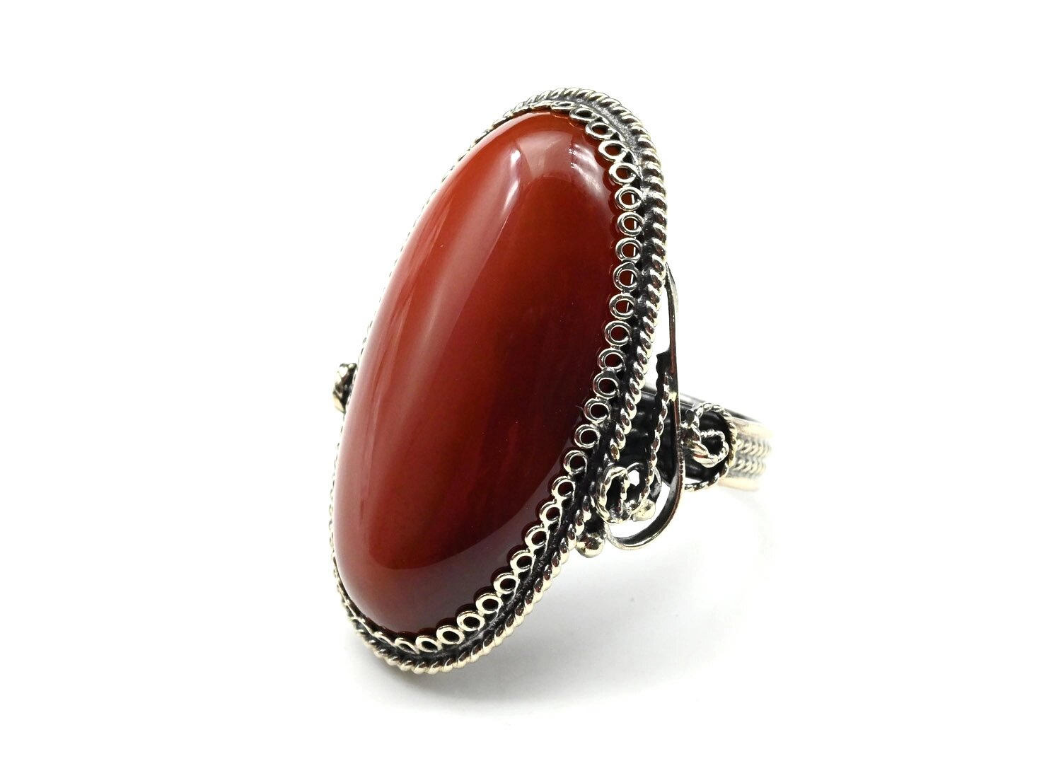 Кольцо, сердолик