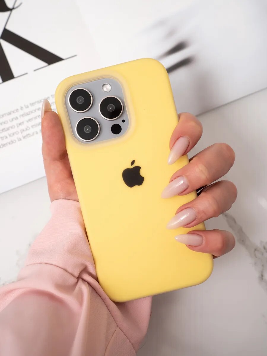 Чехол О'кейси, накладка, защита камеры, для iPhone 14 Pro, желтый