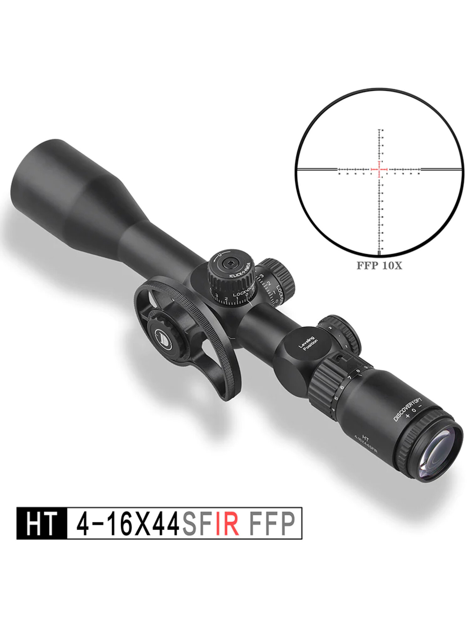 Оптический прицел Discovery HT 4-16X44SFIR FFP-Z, 30 мм, подсветка, на Weaver