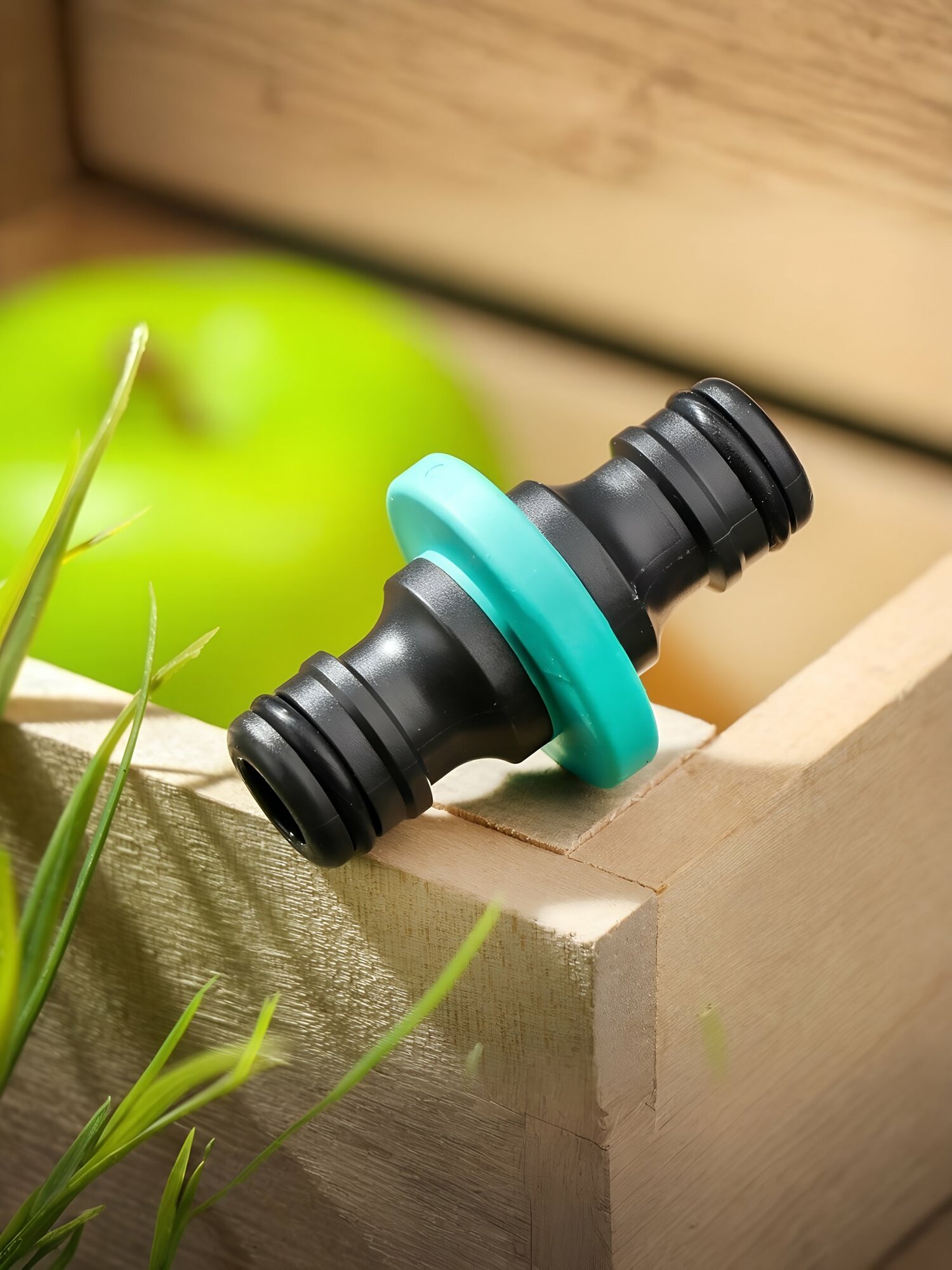 Переходник для шланга Kalipso DY8016DL быстросъемный двухсторонний пластиковый для полива сада и огорода 1 шт.