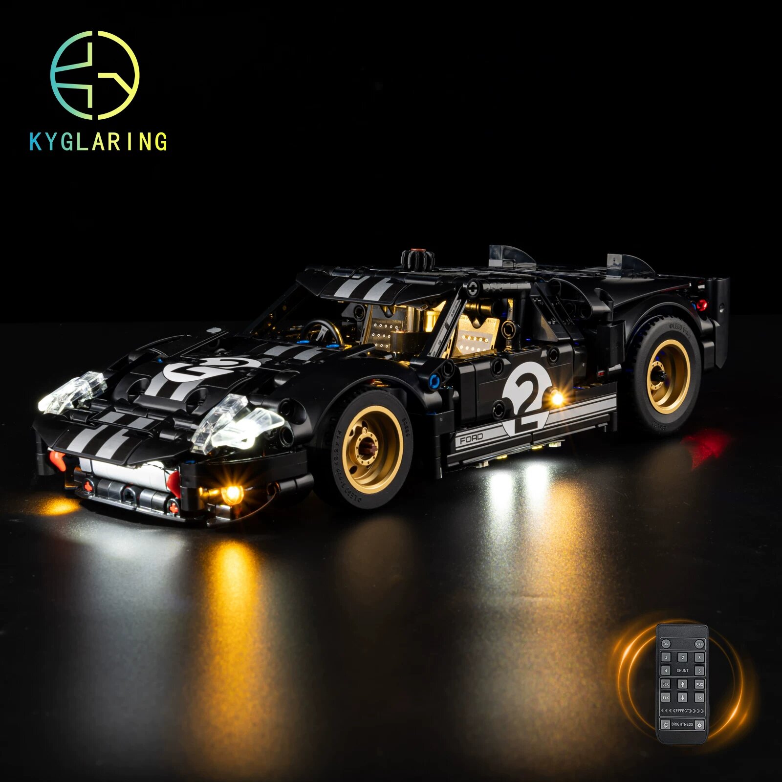 Дистанционно управляемый светодиодный световой комплект для LEGO 42223 1966 Ford GT Le Mans гоночный автомобиль,