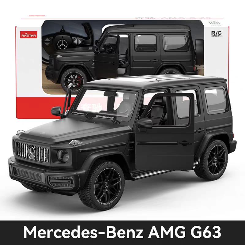 Радиоуправляемая игрушка Mercedes G63 1:14, черный цвет, зарядка и 80-минутная батарея