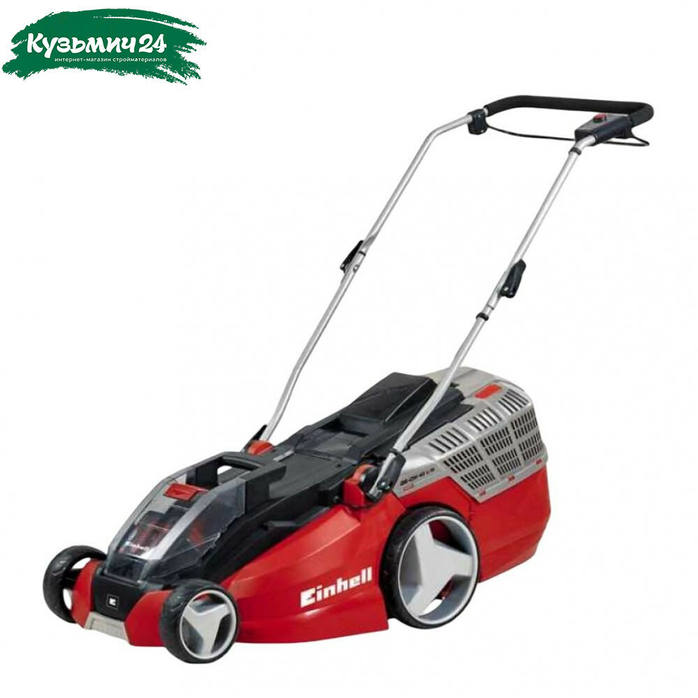 Газонокосилка аккумуляторная Einhell PXC GE-CM 43 Li M 3413130, 18В, травосборник 63 л, 2 АКБ 4 A•ч, зарядное устройство