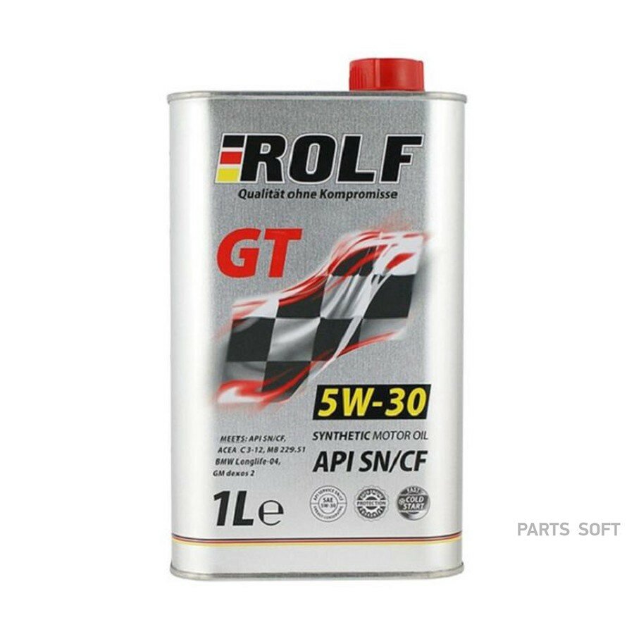 Rolf GT 5W30 ACEA A3/B4 синтетическое 1 л. ROLF 322619 | цена за 1 шт