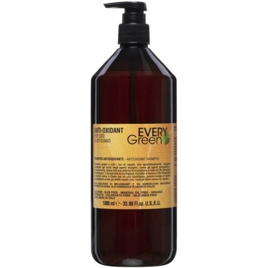 Шампунь антиоксидант для всех типов волос Dikson Every Green VEGAN Anti-Oxidant, 1 л