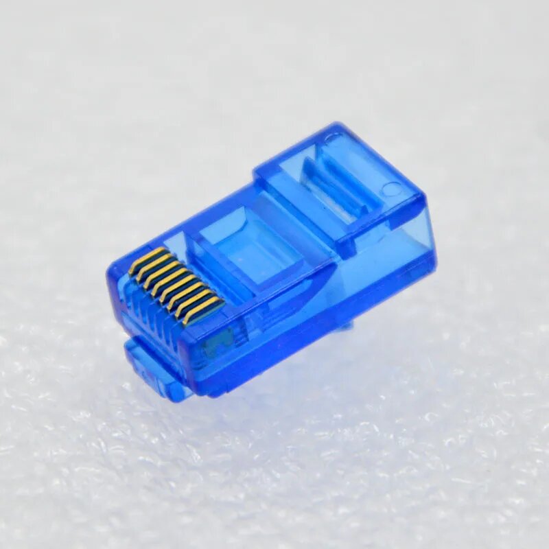 RJ45 коннектор синий, 8P8C